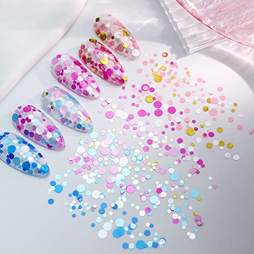 Round Glitter Resin Fillings Flakes Sequins Epoxy Resin Mold Filler for DIY Jewelry Making Nail Art Decor