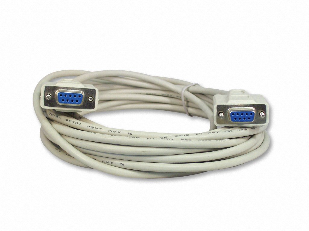 Your Cable Store 25 Foot DB9 9 Pin Serial Port Null Modem Cable Female/Female RS232