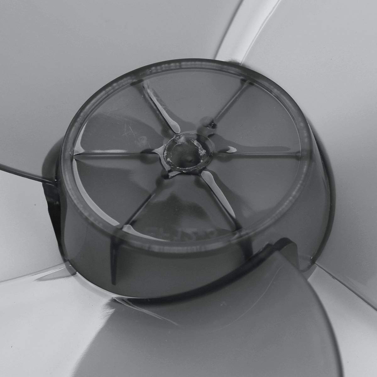 CHICTRY Plastic Fan Blade Replacement Leaves with Nut Cover for Household Standing Pedestal Fan Table Fanner Accessories Grey 12 Inch 3 Leaves
