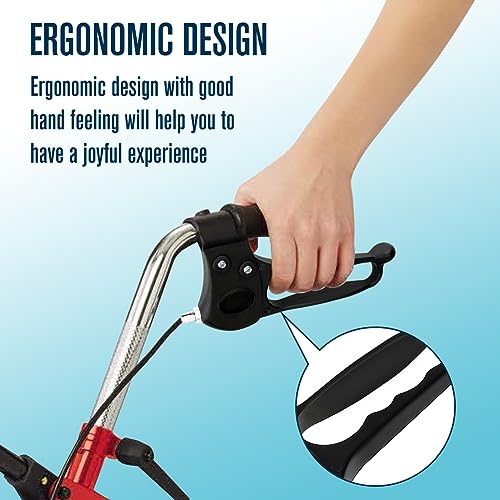 FVRITO Brake Handle with 41'' Cable Assembly Replacement for Medline Lumex 4-Wheel Folding Drive Rollator Rolling Walker Transport Wheelchair Mobility Knee Walkers Senior Medical Accessories