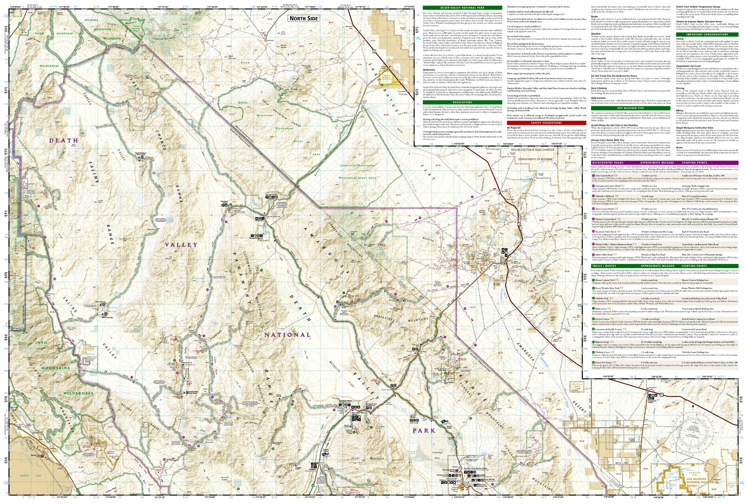 Death Valley National Park Map (National Geographic Trails Illustrated Map, 221)
