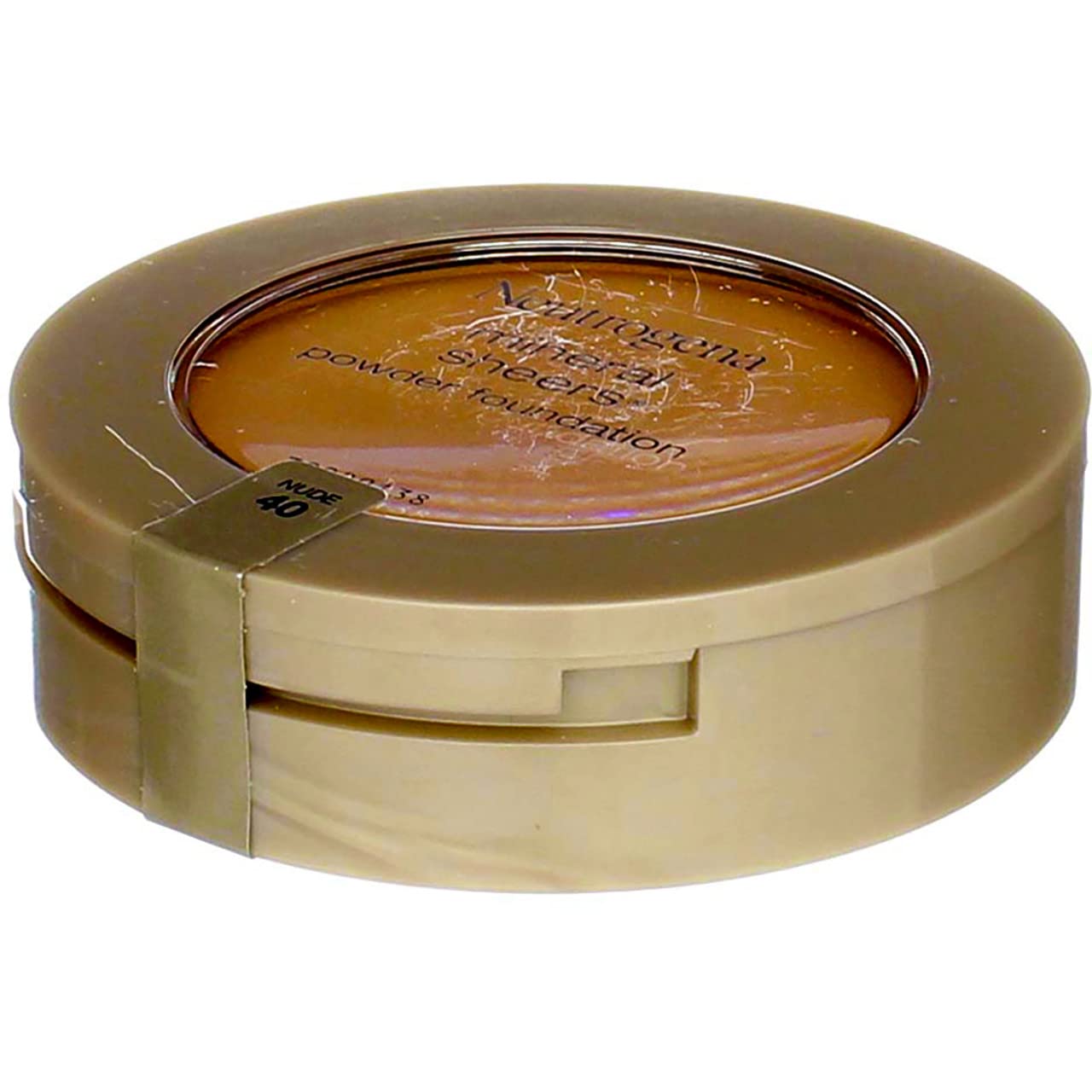 Neutrogena Mineral Sheers Compact Powder Foundation, Lightweight & Oil-Free Mineral Foundation, Fragrance-Free, Nude 40,.34 oz