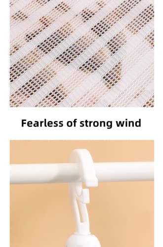 ENVEED 2pc Drying Rack 1-3 Layers Folding Fish Mesh, Non-Toxic Polyester Fiber Netting, Hanging Drying Fish Net, for Shrimp Fish Fruit Vegetables Herb, with Zipper (3 Layers 40 * 60cm)