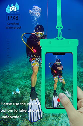 NIUTRIP Universal Case Waterproof Phone Pouch,Dry Cellphone Bag Compatible for iPhone 13 12 11 Pro Max XS Max XR X 8 7 6 SE S,Galaxy S22 Ultra S21 S20 S10 S9,Up to 7.0",Pink and Blue,2Pack