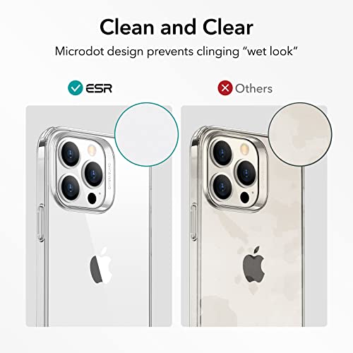 ESR Clear Case Compatible with iPhone 14 Pro Max Case, Shockproof Thin Silicone Cover, Yellowing-Resistant Slim Transparent TPU Phone Case, Project Zero Series, Clear