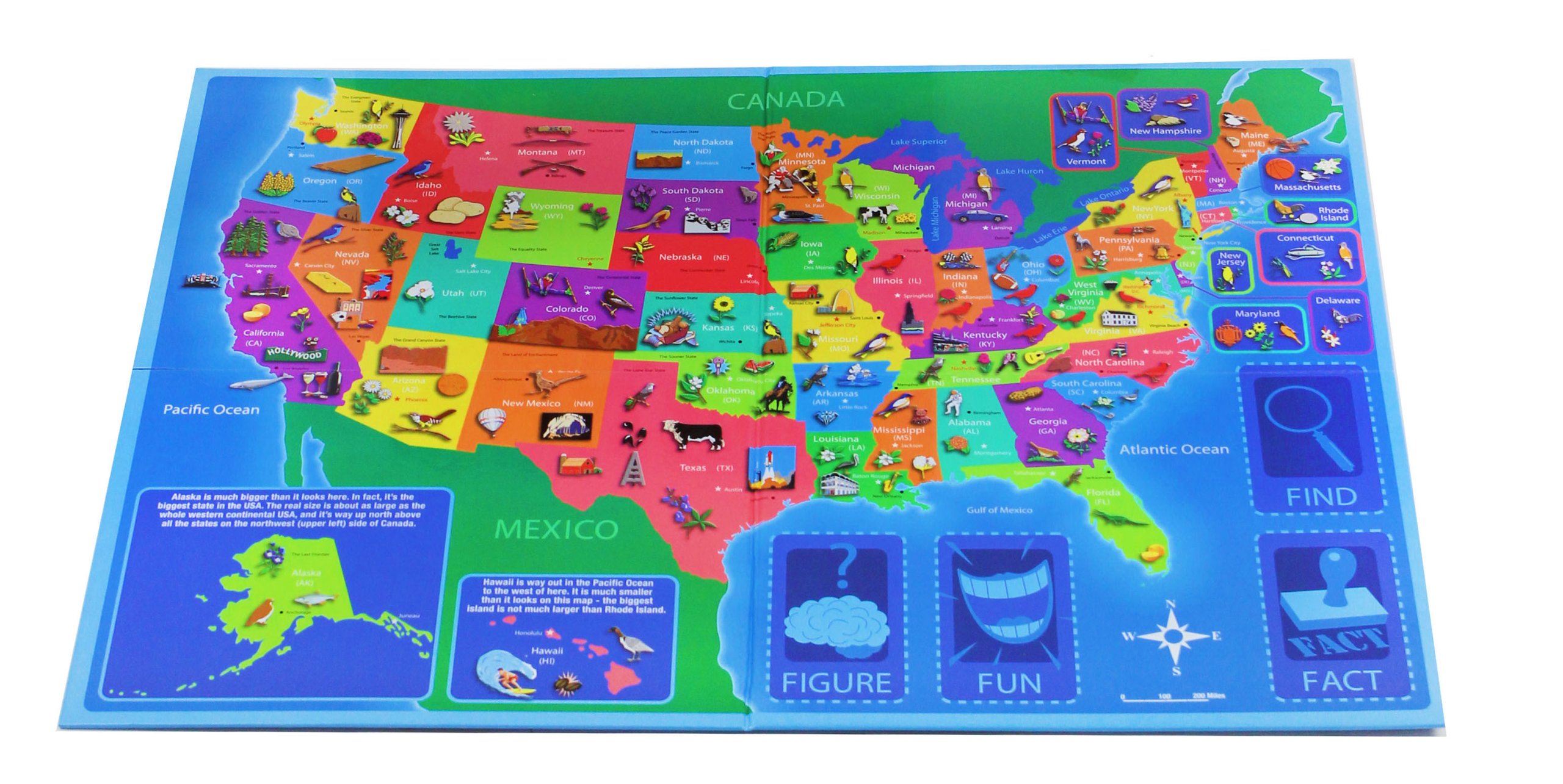 Game Zone Great States - Fun and Educational Geography Game for Ages 7+ - An Engaging Way to Learn about the 50 States with Friends and Family