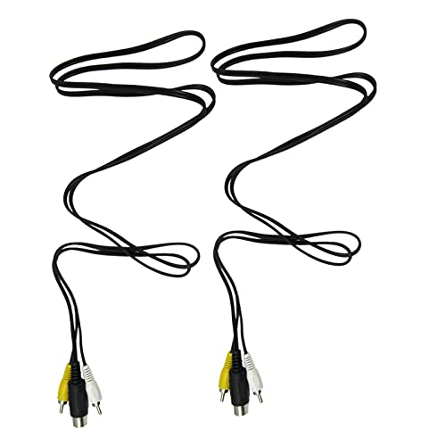NGHTMRE Pack of 2 Premium Quality 6FT RCA TV AV Audio Video Cord Cable for Sega Genesis & Sega Master System