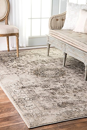 nuLOOM Dinah Vintage Area Rug, 4' x 6', Ivory