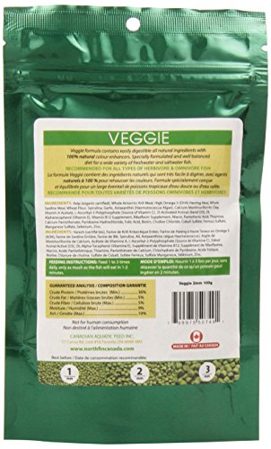 Northfin Veggie Formula, 2 mm, Sinking Pellets, 100 g