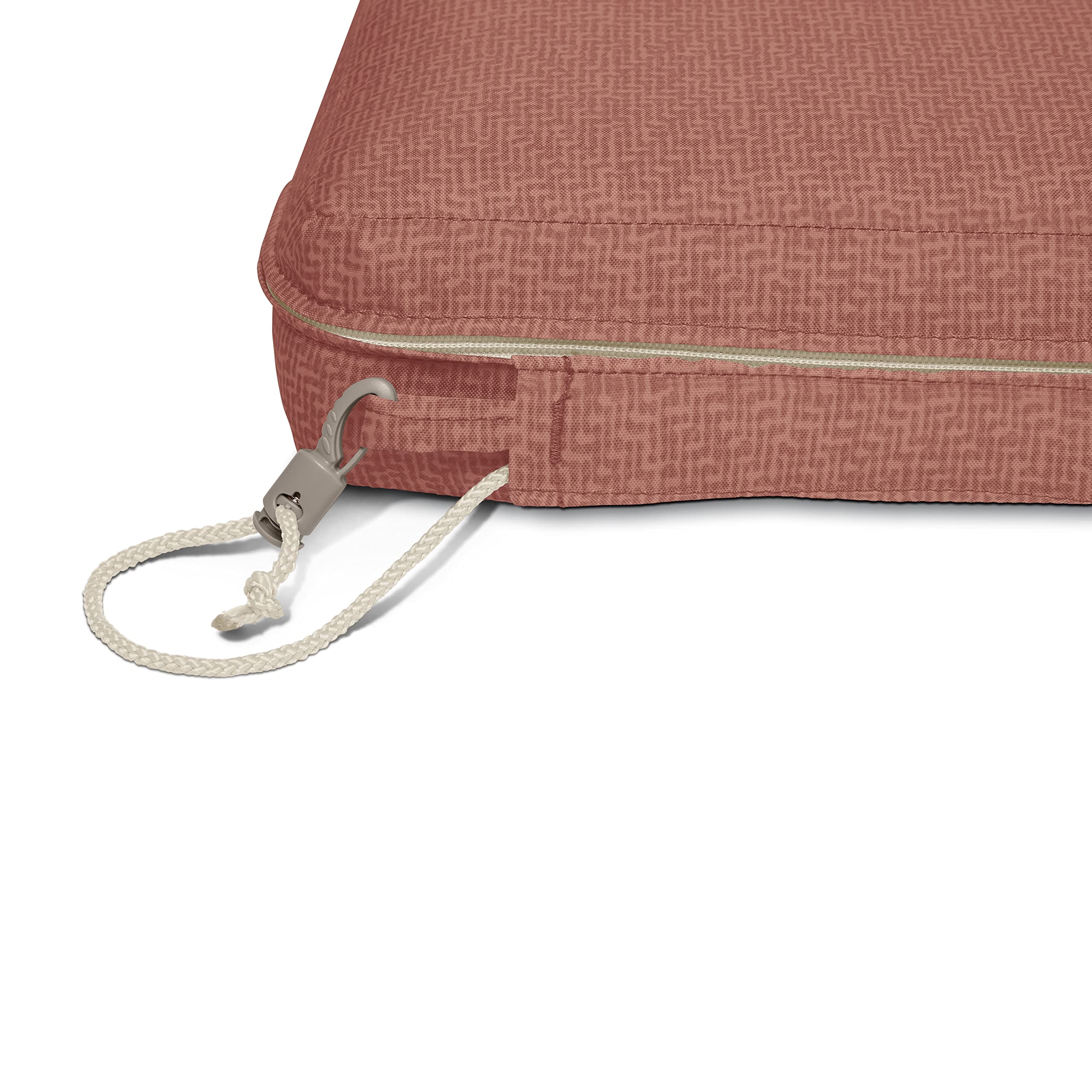 Duck Covers Weekend Water-Resistant Outdoor Dining Seat Cushion, 21 x 21 x 3 Inch, Cedarwood, Dining Chair Cushions