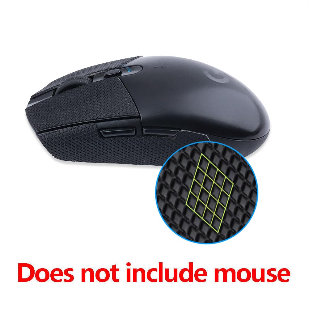 HUYUN Mouse Side Grips Sweat Resistant Pads/Anti Sweat Paste Grip Tape Cut to Fit Easy to Apply Mouse Skin Compatible for Logit G102 G203 G304 G305 G PRO Wired Gaming Mouse