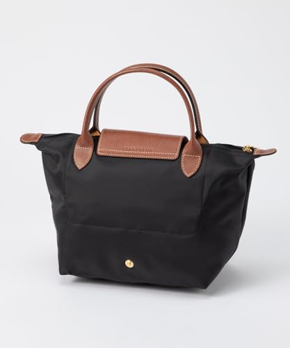 Longchamp 1621 089 Handbag, Preage, Tote Bag, Nylon/Leather, Noir [Parallel Import]