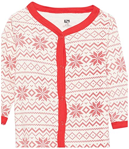 Hudson Baby Unisex Baby Cotton Sleep and Play, Reindeer, 0-3 Months