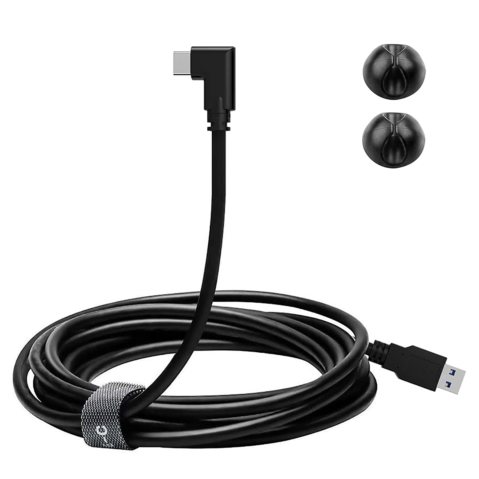 Link Cable 10FT for Oculus Quest 2,High Speed Data Transfer & Fast Charging Cable,USB A to C 3.2 Gen1 Cord for VR Headset and Gaming PC,with 2 Cable Clips1