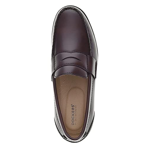 Dockers Mens Colleague Dress Penny Loafer Shoe, Cordovan, 10.5 M