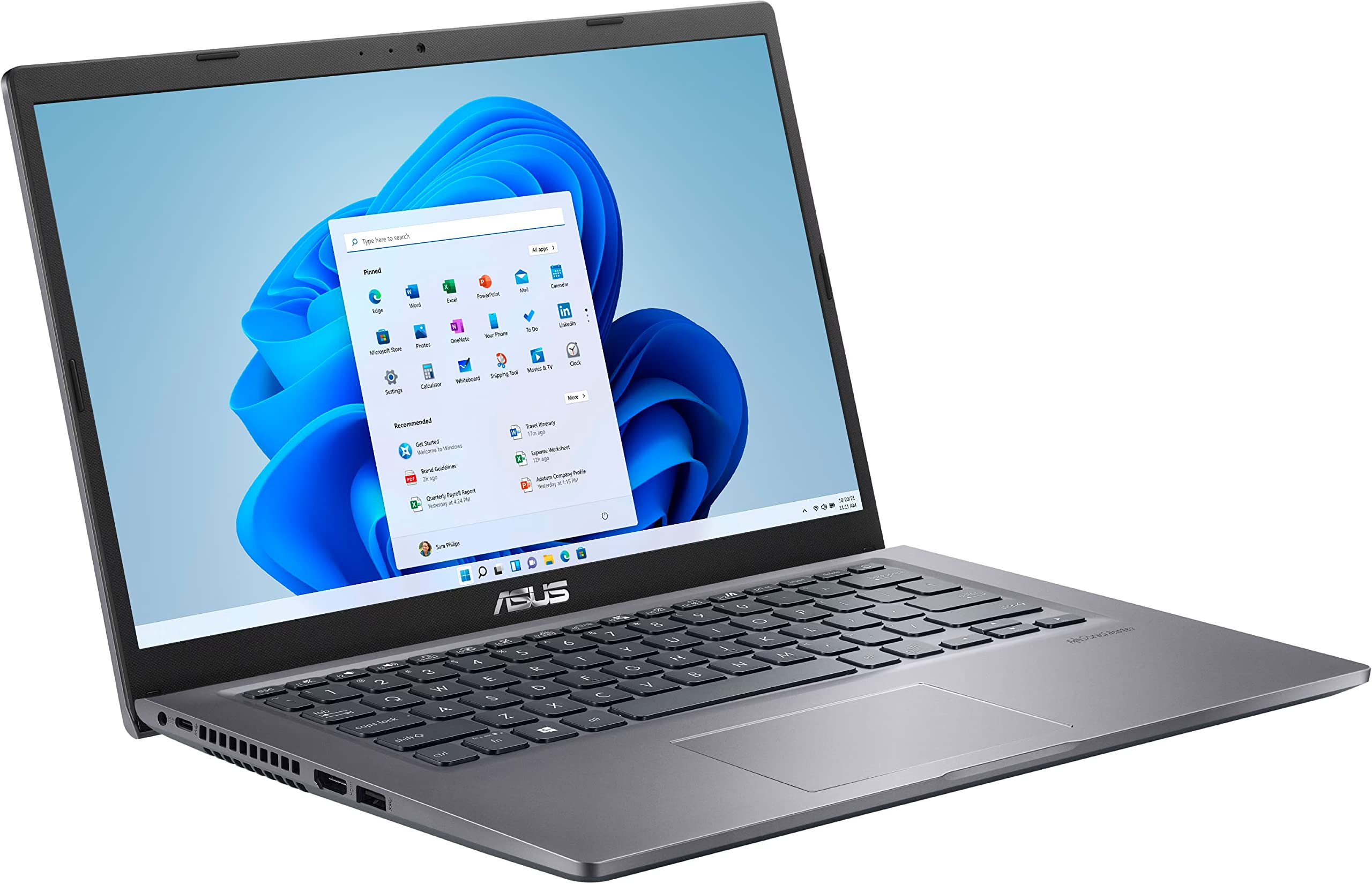 ASUS Vivobook 14 Thin and Light Slate Grey Laptop 14.0" HD Display (AMD Ryzen 3 3250U, 12GB RAM, 256GB PCIe SSD, AMD Radeon, USB Type-C, WiFi 5, BT 5, Webcam, Win 11 Home S-Mode) w/DKZ USB Hub