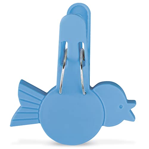 Collections Etc Multipurpose Colorful Sealing Bird Clips - Set of 24