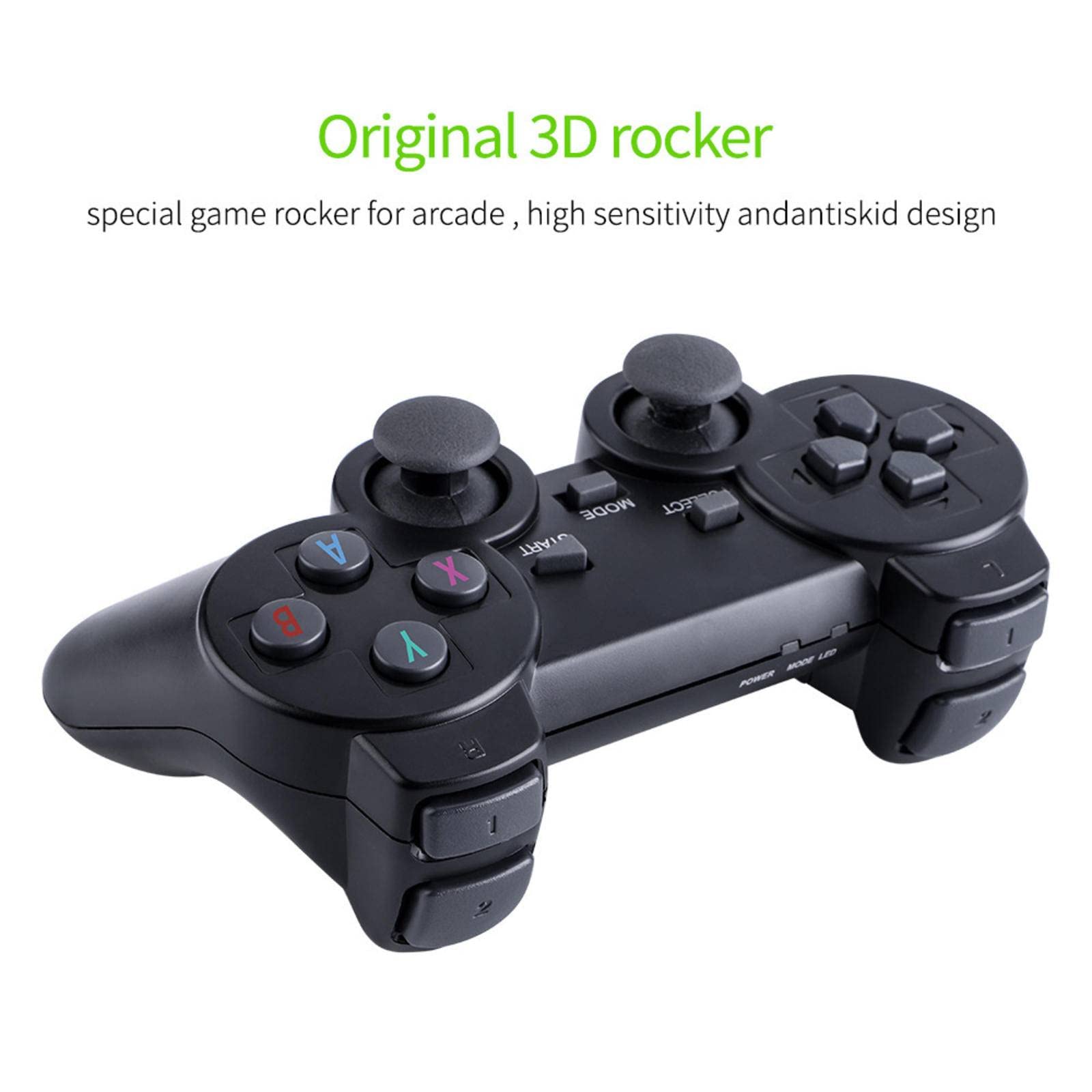 NC Video Game Console Quad-Core HDMI TV Home Handheld Game Console Simulator 2.4G, 10000+ Games, with Game Handle