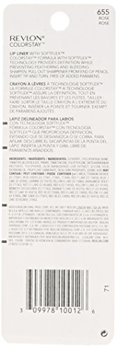 Revlon ColorStay Lipliner, Rose 655, 0.01 Ounce (Pack of 2)
