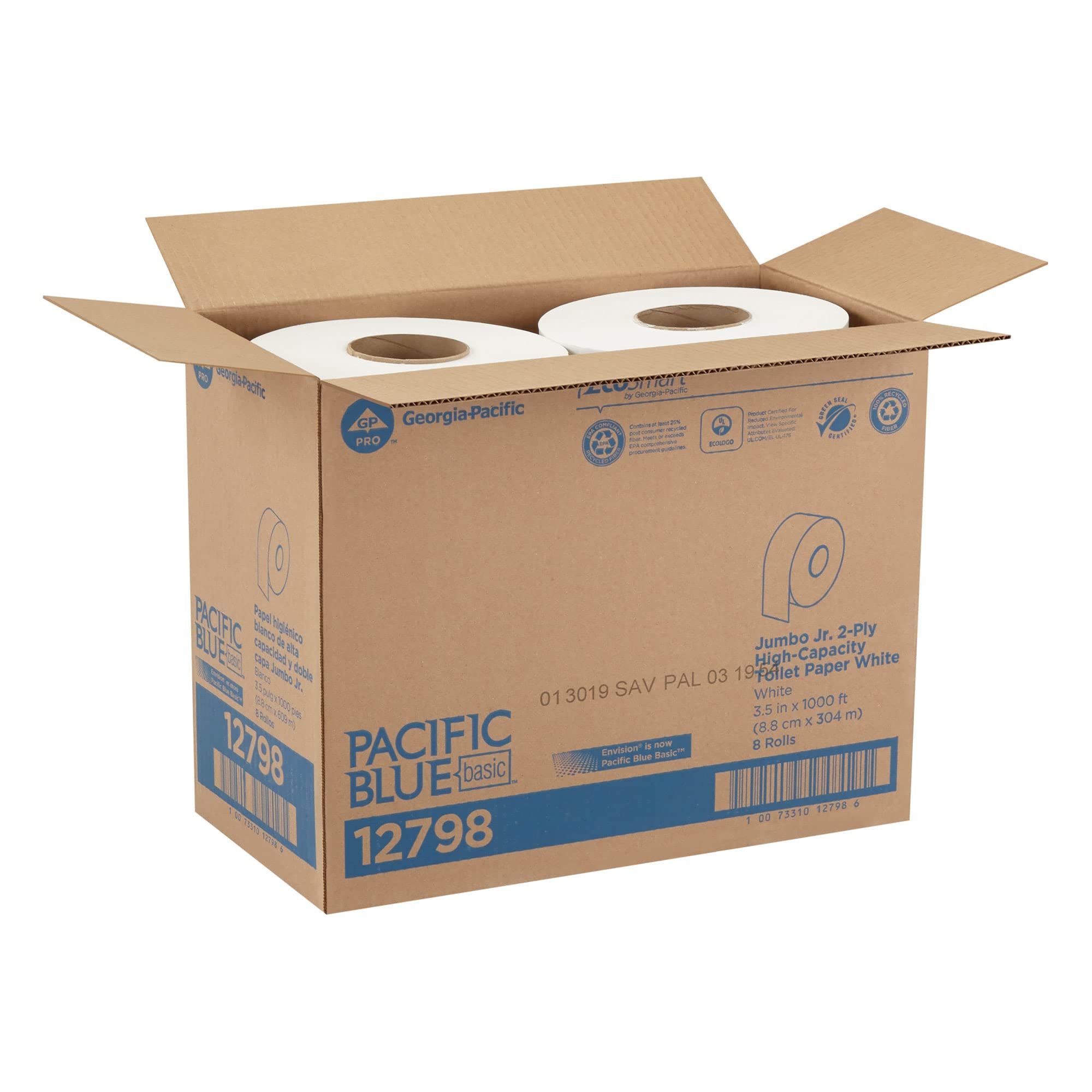 Georgia Pacific Envision® Two-Ply Jumbo Jr. Bathroom Tissue TISSUE,2PLY,BATH,JMBRL,WE 2974B001 (Pack of2)