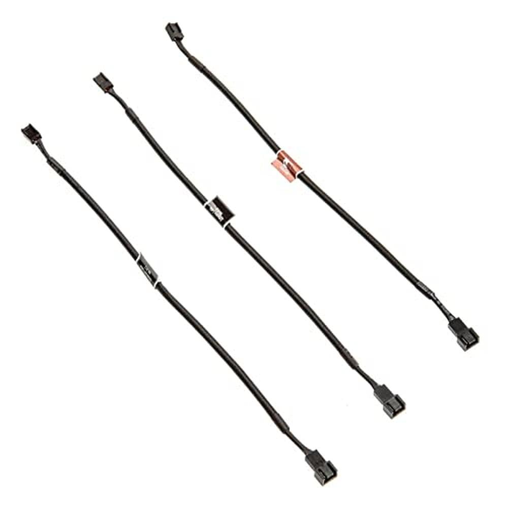Noctua NA-SEC2, 3 Pin Fan Extension Cables (30cm, Black)