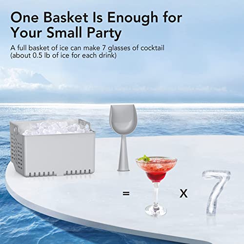 Nugget Ice Maker Countertop with Soft Chewable Ice, Zstar 10,000pcs/44Lbs/Day, Portable Ice Machine with Ice Scoop, Self-Cleaning and Timer Function, Ice Maker with Ice Basket for Kitchen Office