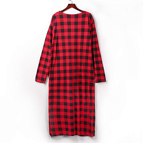 NEARTIME Women's Long Sleeve Waterfall Lightweight Plaid Cardigan Boho Kimono Cover Up Casual Outwear