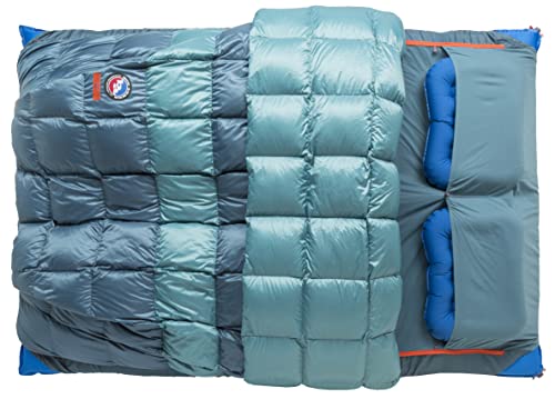 Big Agnes Camp Robber Bedroll (650 DownTek), Tapestry/Teal, Double Wide (50" x 78")