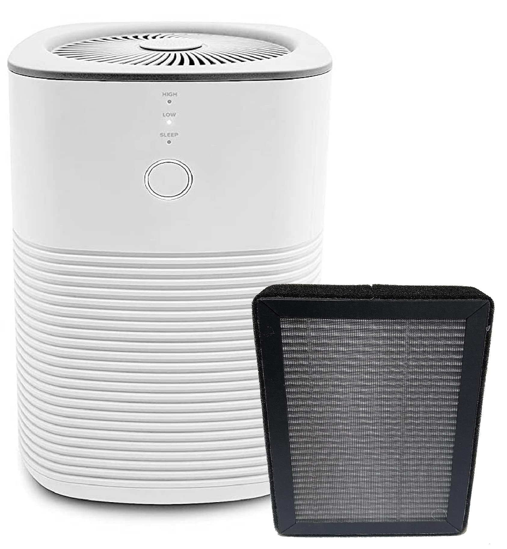 Nispira True HEPA Replacement Filter Compatible with Levoit LV-H128 Air Purifier Part LV-H128-RF. 2 Packs