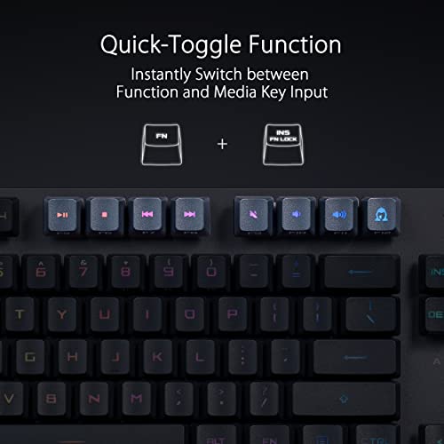 ASUS ROG Strix Scope RX TKL Wireless Deluxe - 80% Gaming Keyboard, Tri-Mode Connectivity (2.4GHz RF, Bluetooth, Wired), ROG RX Red Optical Mechanical Switches, PBT Keycaps, RGB, Wrist Rest, Black