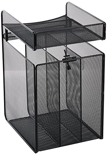 Safco Products 3241BL Onyx Mesh Vertical Hanging Desk Storage, Black