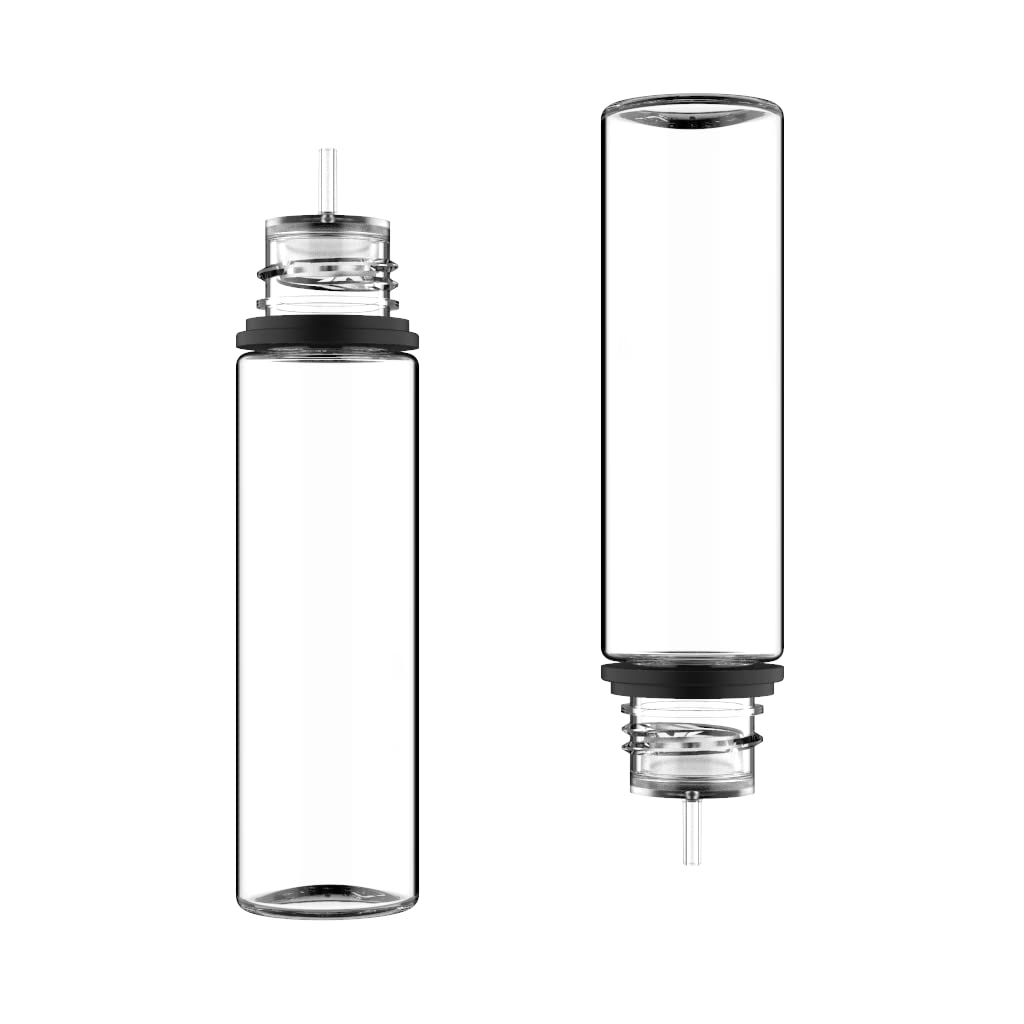 Chubby Gorilla 60ML Unicorn Bottle Clear Bottle/Black Cap V3 (5 Pack)