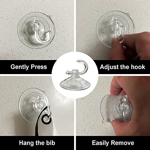 Beard Shaving Bib Non-stick Beard Grooming Catcher Beard Trimming Styling Bib with 2 Suction Cups and Storage Bag (Red)