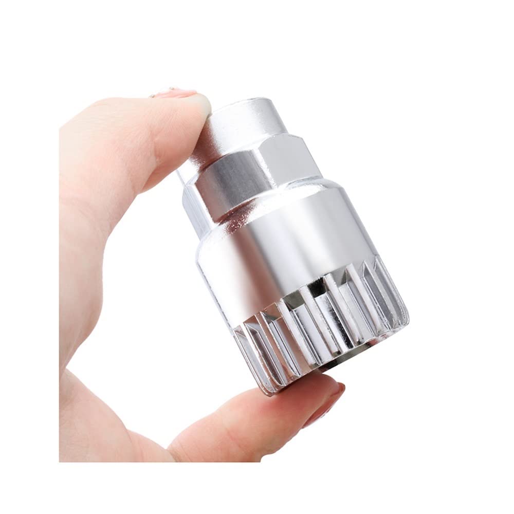 Bike Bottom Bracket Tool MUQZI Bike Bottom Bracket Remover Wrench Mountain Road Bike Crank Puller Square Axis Repair Disassembly Tool Bicycle Bottom Bracket Removal Tool (Color : Silver Color)