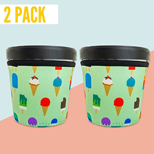 Fizdro Ice Cream Pint Holder - Ice Cream (2 Pack)
