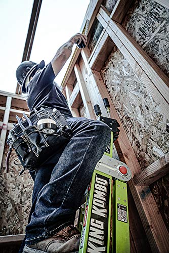 Little Giant Ladders, King Kombo, Professional, 5 Ft. A Frame, 8 Ft. Extension, Fiberglass, Type 1AA, 375 lbs Weight Rating, (13580-001)