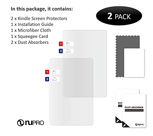 NuPro Anti-Glare Screen Protector for Amazon Fire HD 10 and Fire HD 10 Plus tablet (2021 release), 2-pack