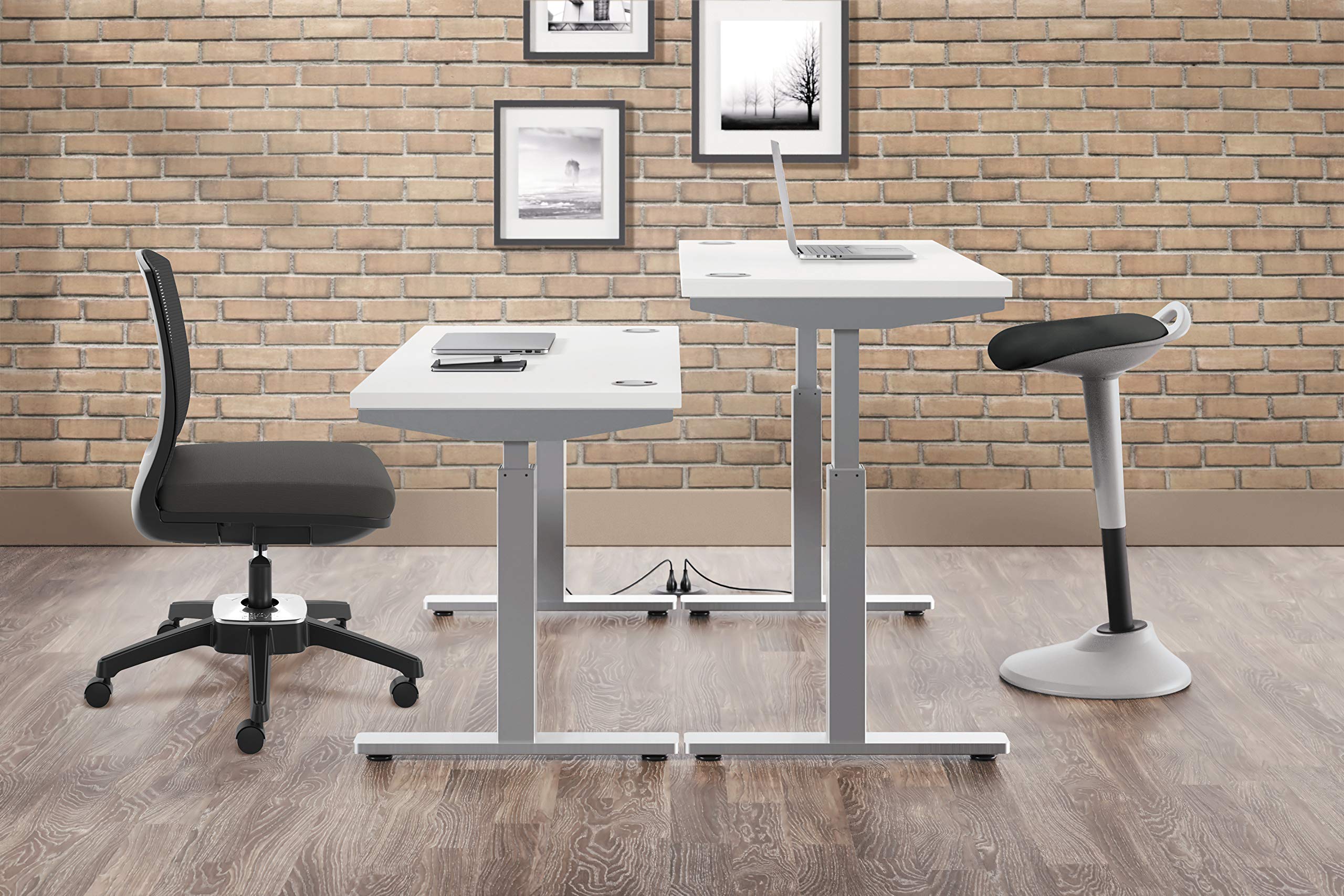 HON Perch Stool, Sit to Stand Backless Stool for Office Desk, Black (HVLPERCH)