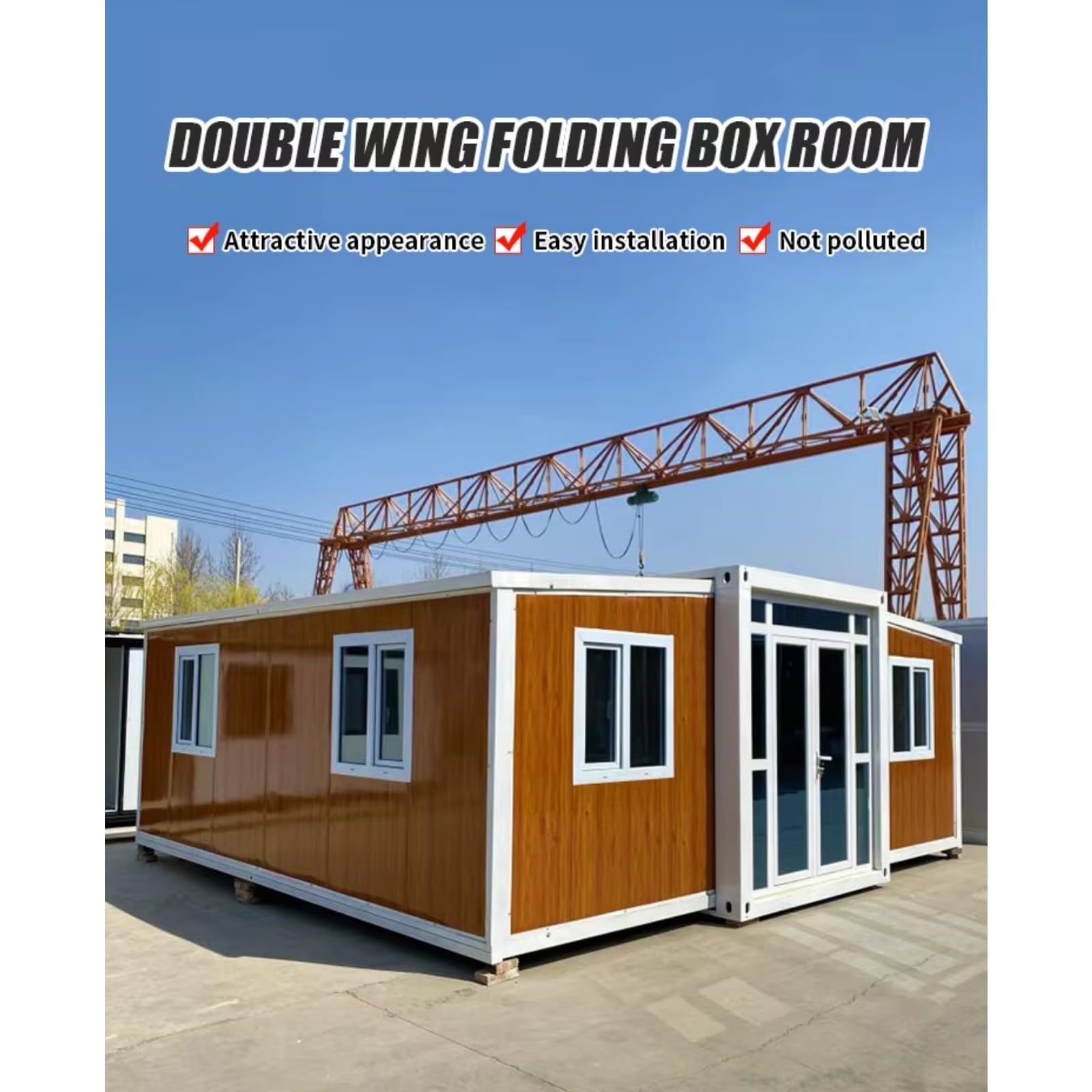 Customized Size Color Prefab Foldable Expandable Container House for Europe USA