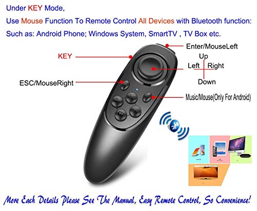 VR Remote Controller Gamepad Bluetooth Control VR Video, Game, Selfie, Flip E-Book/PPT/Nook Page, Mouse, in Virtual Reality Headset PC Tablet Laptop iPhone Smart Phone