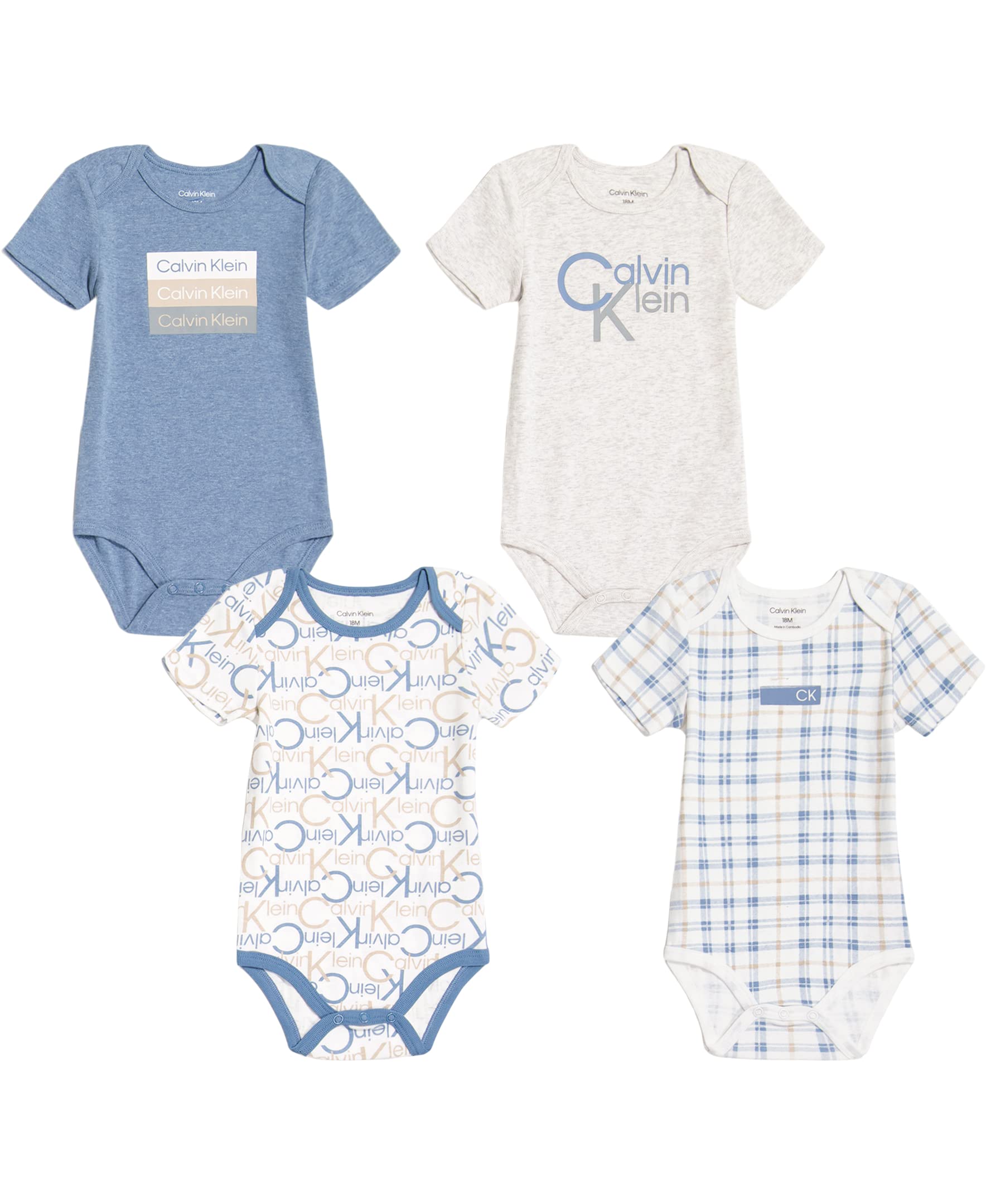 Calvin Klein 4 Pieces Pack Bodysuit