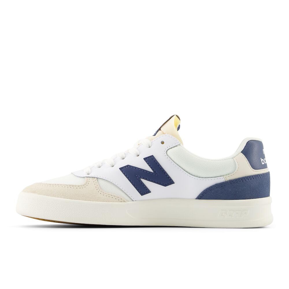 New Balance Men's 300 V3 Court Sneaker, Navy/White, 12