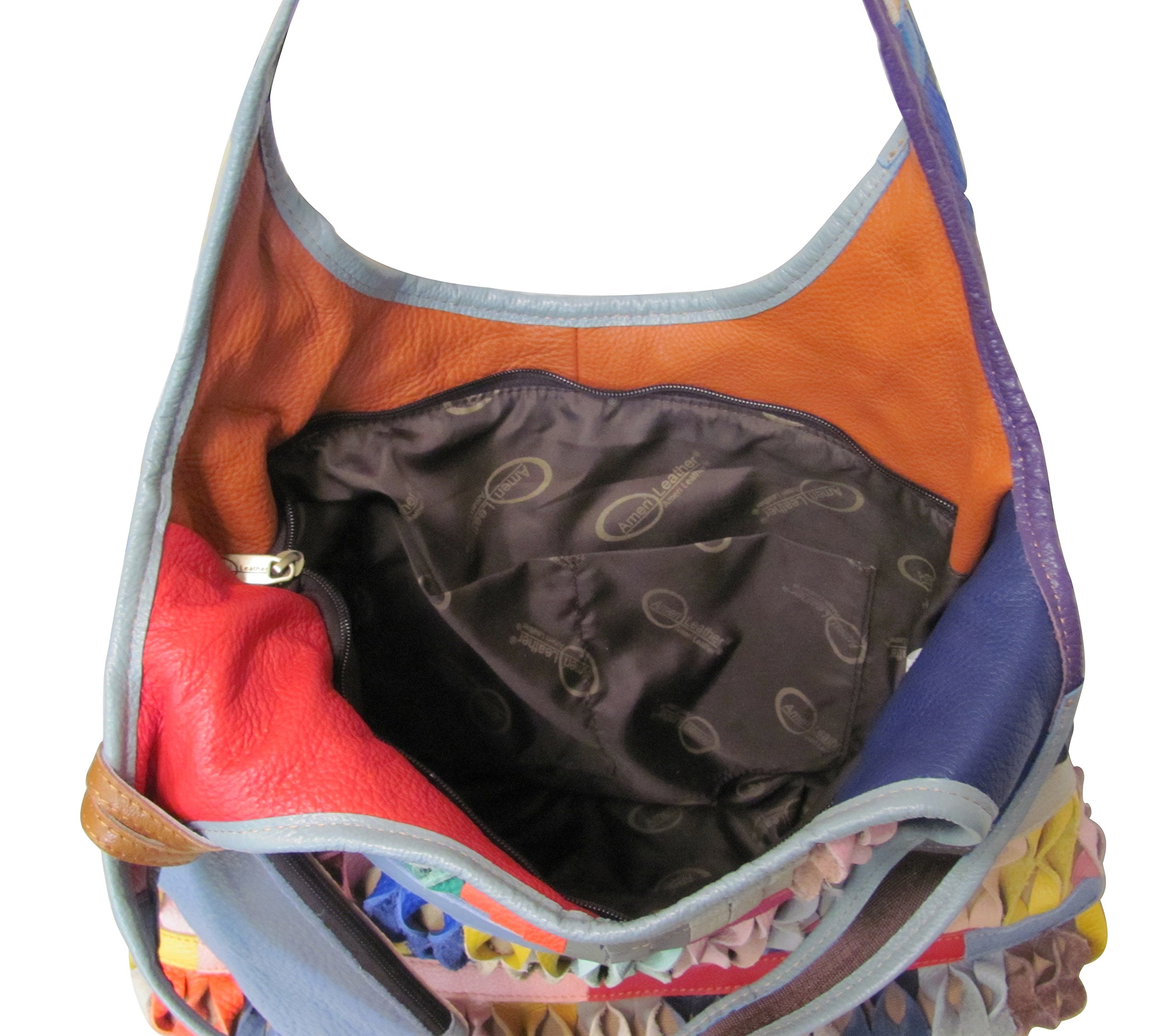 Honeycomb Leather Tote Bag (#1915-9)