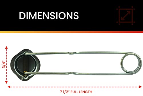 Hot Max 24172 Single Flint Striker with 5 Replacement Flints