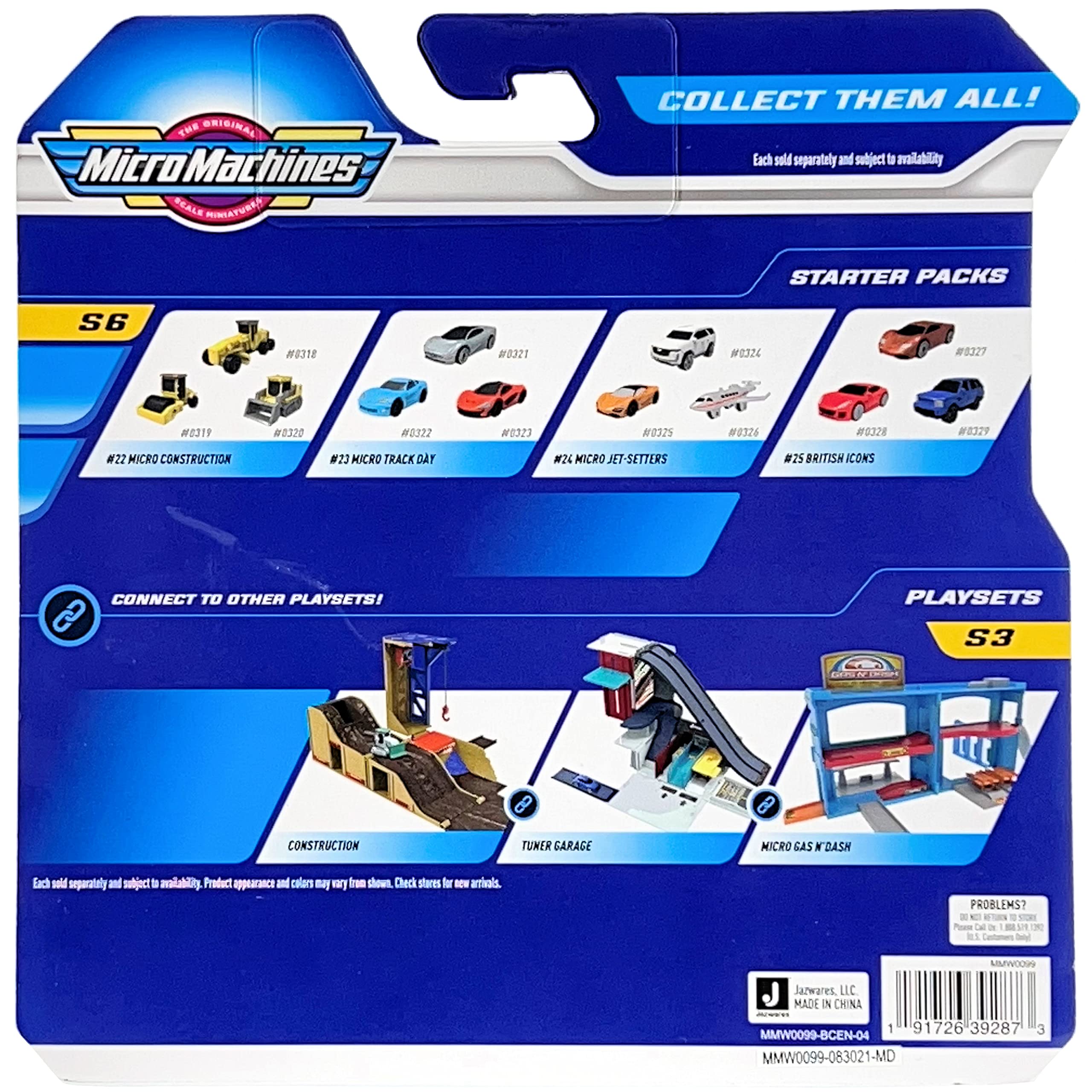 Micro Machines 2021 Series 6 Starter Pack #24 Micro Jet Setters - 2021 Cadillac Escalade, McLaren 720S Coupe, Private Jet
