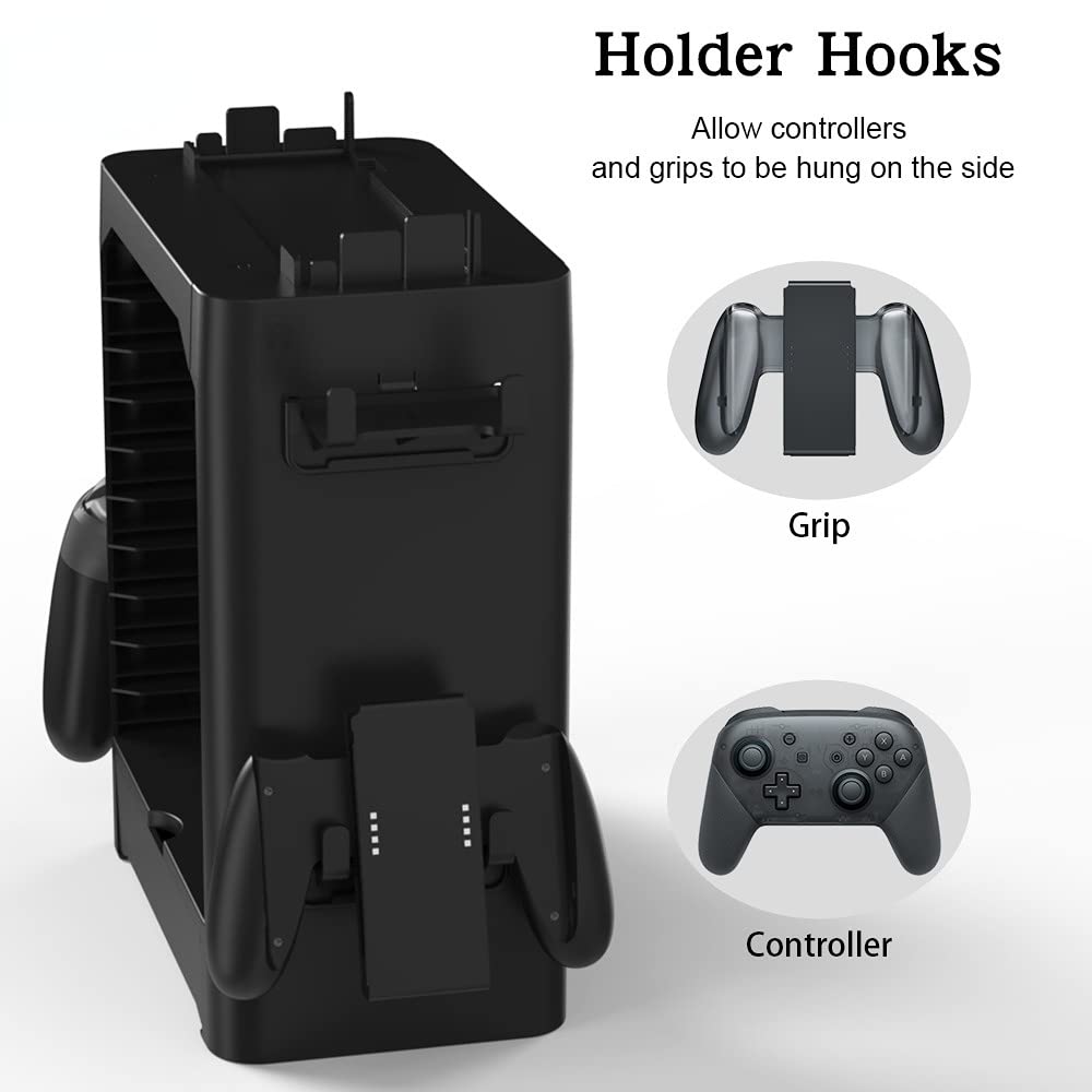 Finera Game Storage Tower for Nintendo Switch - Multifunctional Storage Bracket Disk Tower Game Card, Box Storage Stand Holder Bracket for Switch
