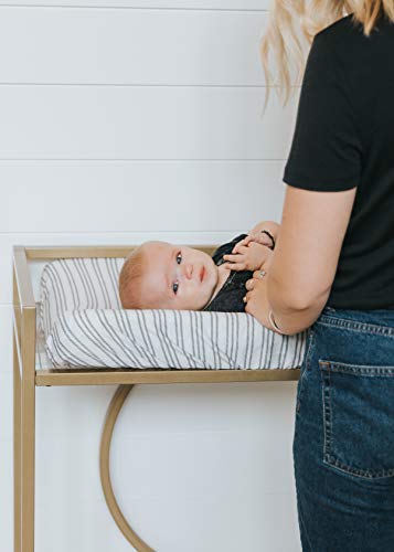 Premium Knit Diaper Changing Pad Cover"Midtown" by Copper Pearl