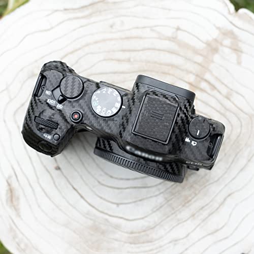EOS R8 Skin,Anti-Scratch Anti-Wear Camera Cover Protector Sticker for Canon EOS R8 Full-Frame Mirrorless Camera Body Protective Film Protection - Carbon Fiber Black