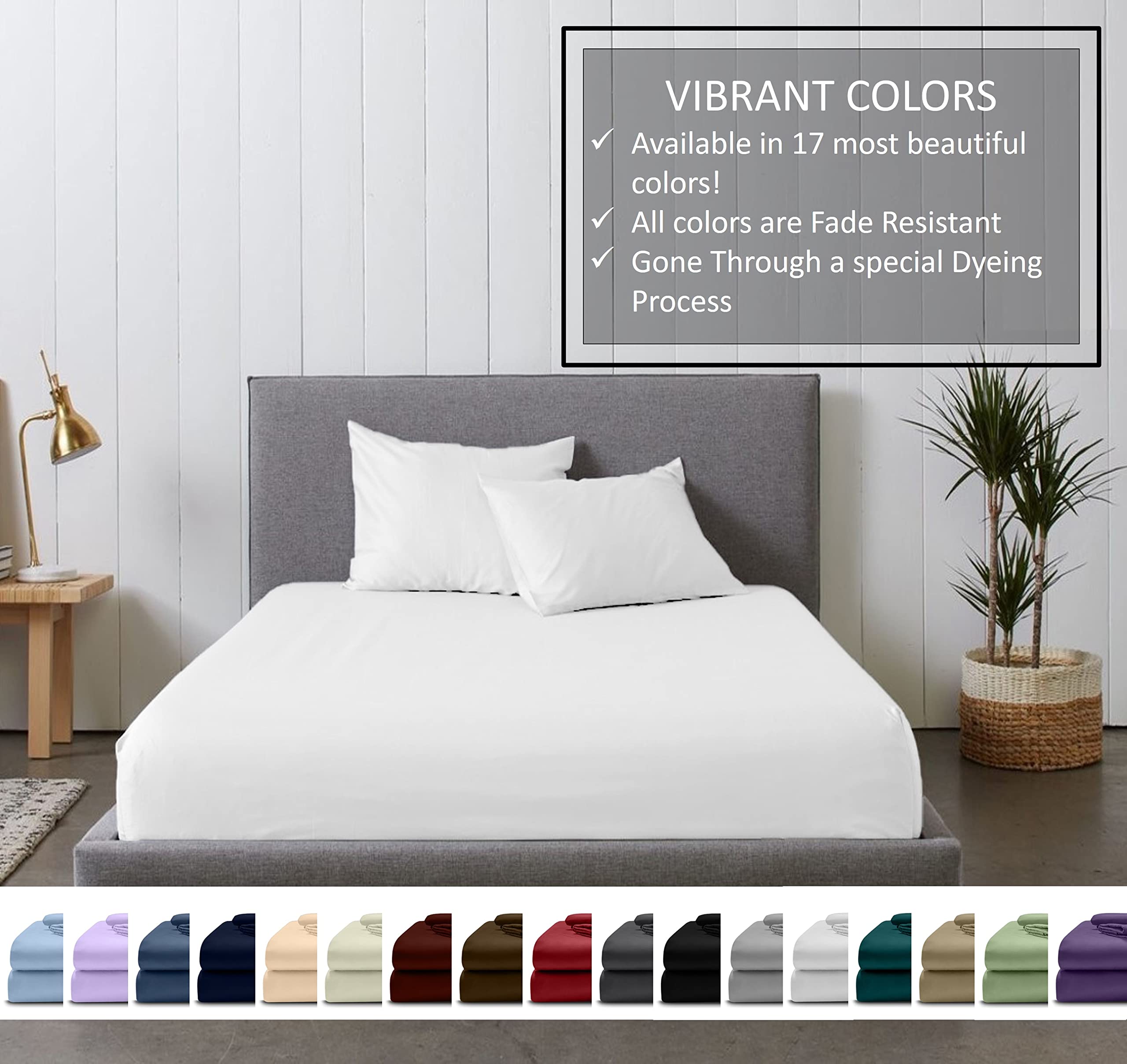 BeKind Online Extra DEEP Pocket 24 Inch of Fitted Sheet, 1000-Thread-Count 100% Long Staple Soft Cotton Sheet Set, Breathable, Wrinkle & Fade Resistant [4 PCs] 1000-TC Sheet Set [King, Leopard Print]