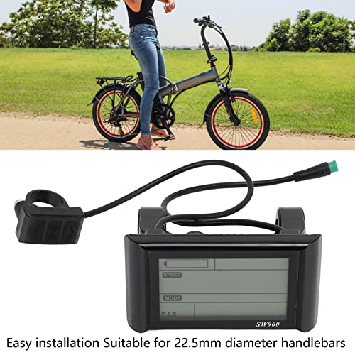 Bike LCD Display Meter, Useful Data ABS Shell Waterproof a Electric Bike Panel for Scooter